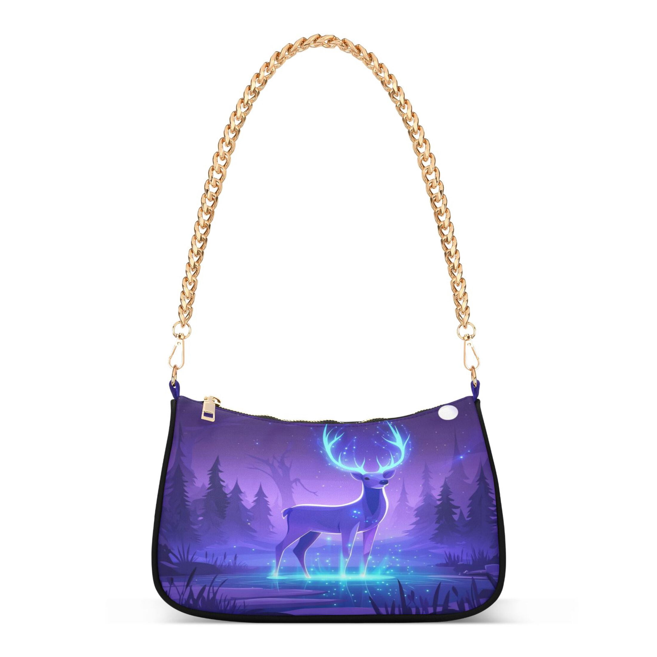 One Shoulder Chain Handbag 7.1x11x2.8in Women's Hobo Handbags Tote ...