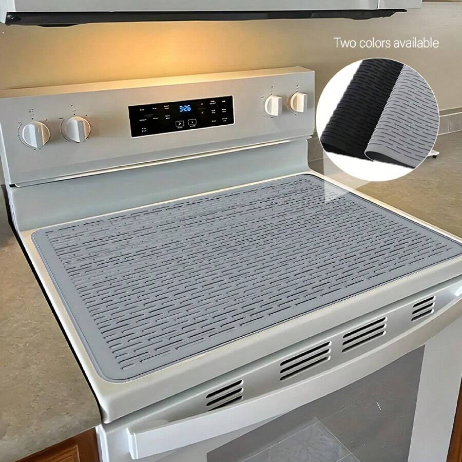 One Silicone Heat Shield, Electric Stove Cover -28" X 20" Silicone ...