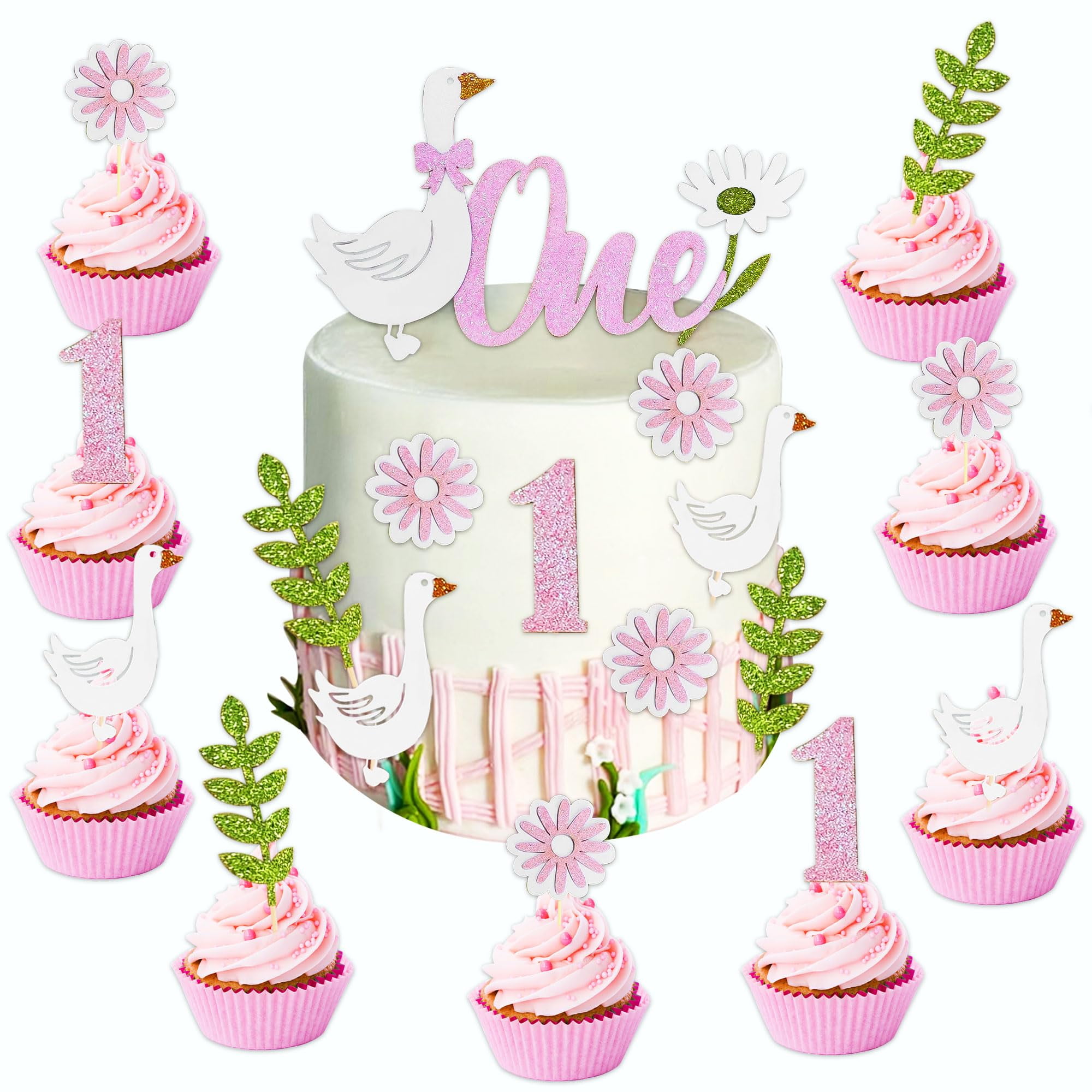 One Silly Goose Birthday Cake Topper Little H2FSDGoose Cake Topper ...