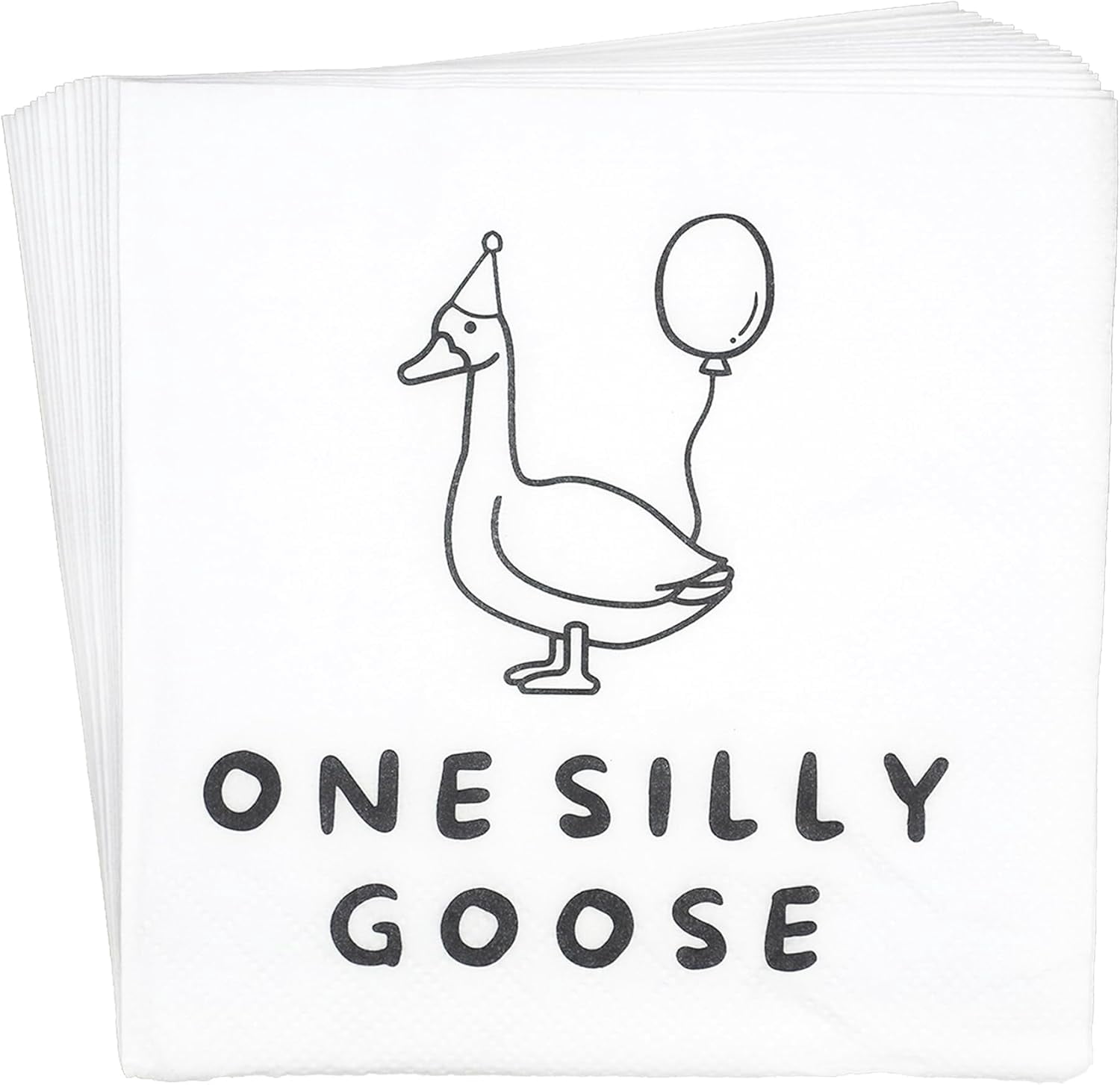 One Silly Goose Napkins for One Silly Goose Birthday Decorations, Goose ...