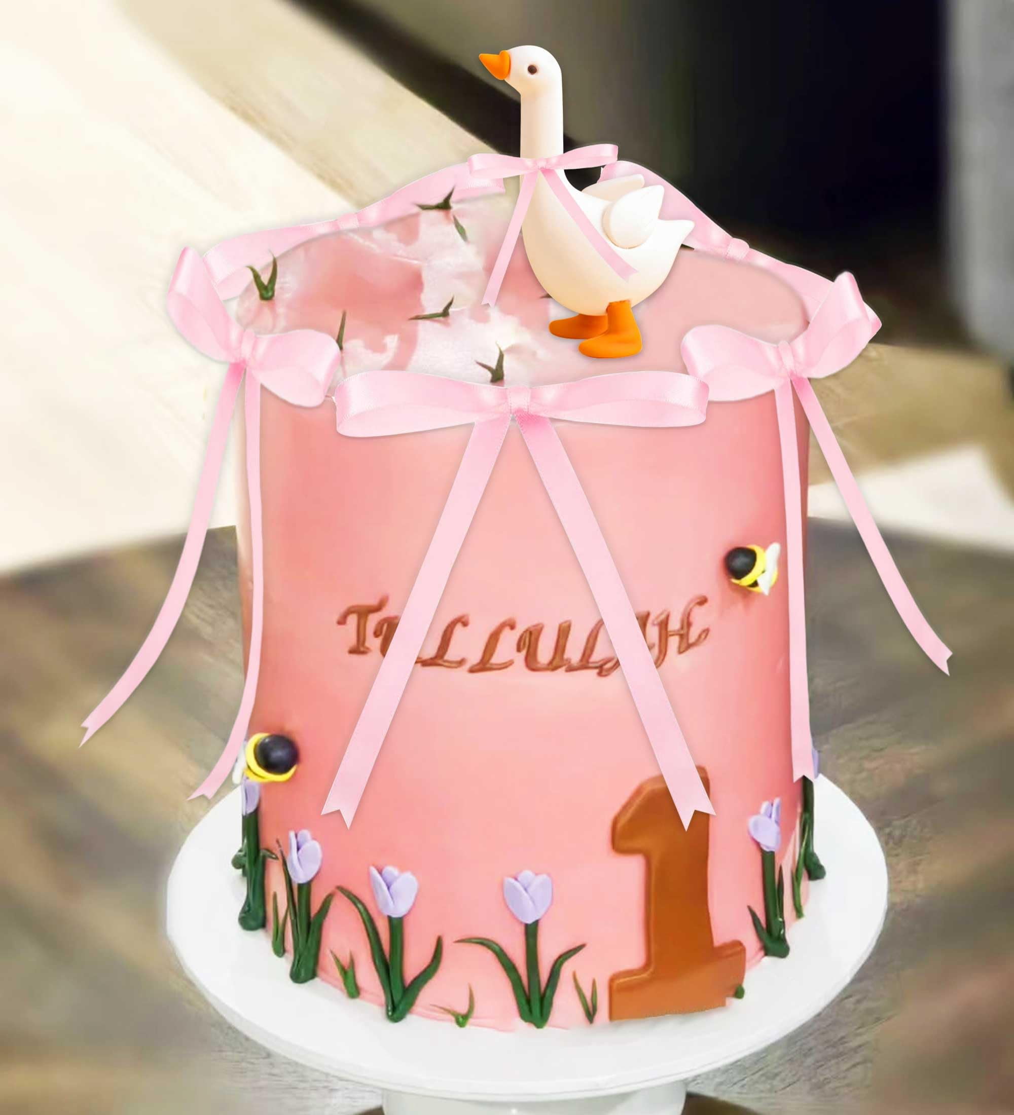 One Silly Goose TWE5 Cake Topper,One Silly Goose Birthday Decor Include ...