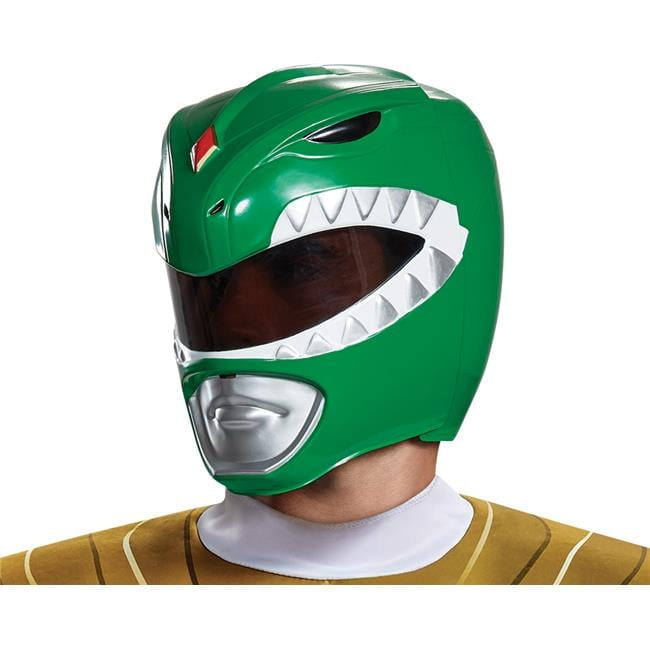 One Size Adult Mighty Morphin Green Ranger Helmet - Walmart.com