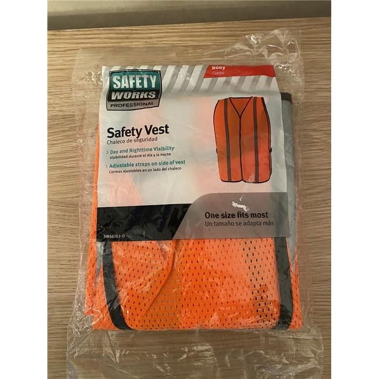 One Size Orange Reflect Safety Vest, Pack of 12 - Walmart.com