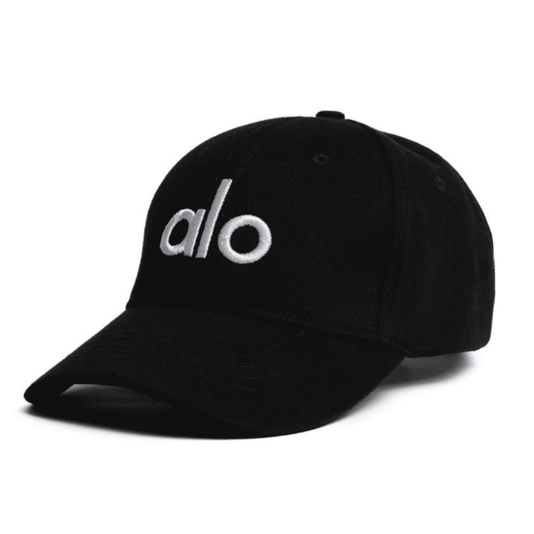 One Size Unisex Embroidery A-L-O Logo Off-Duty Cap Adjustable Yoga Hat ...