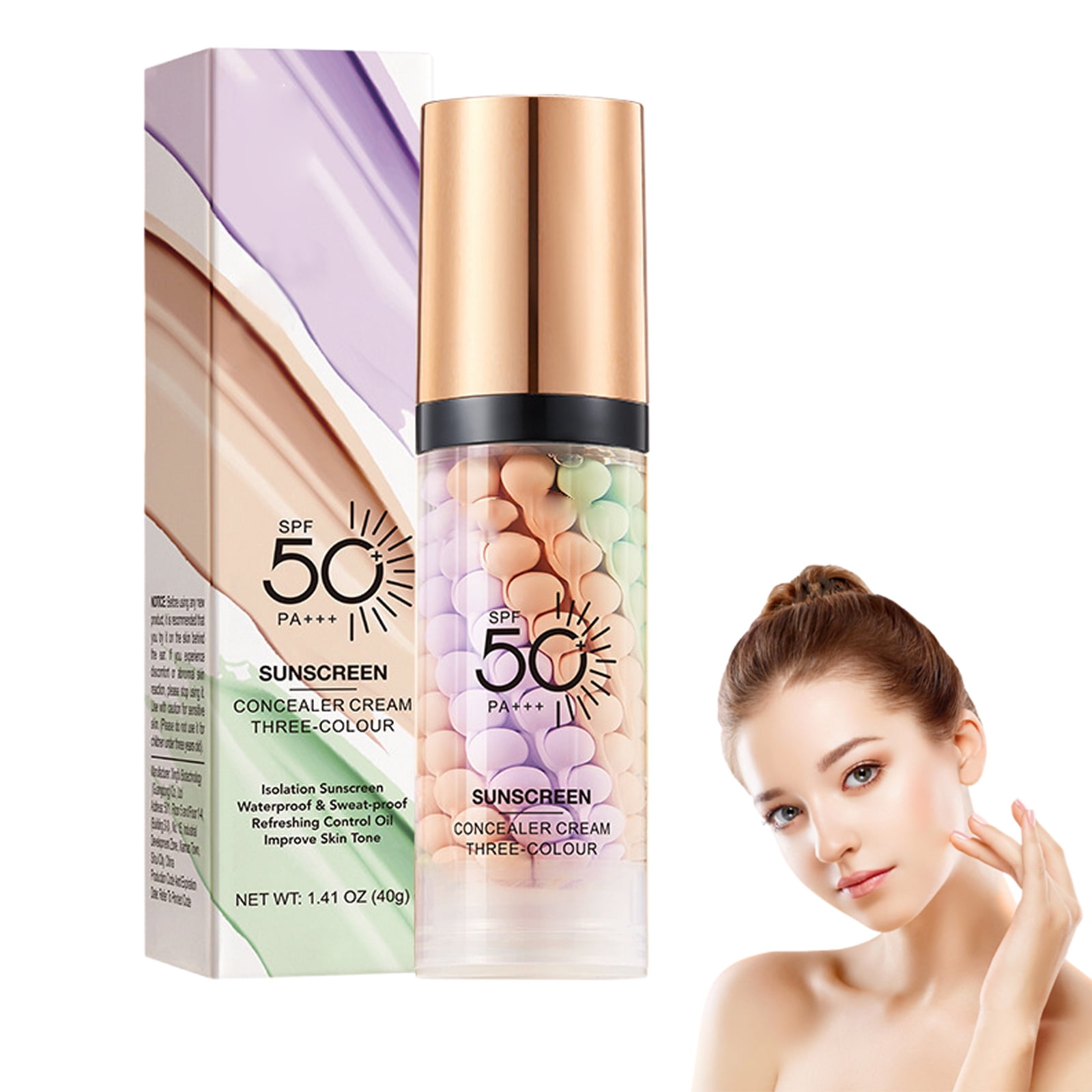 One Step Color Corrector Primer, 3 In 1 Primer for Face Before Makeup ...