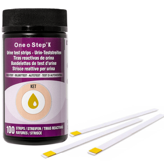 One Step Ketone Urine Test Strips, 100 Strips for Keto & Low-Carb Diet ...