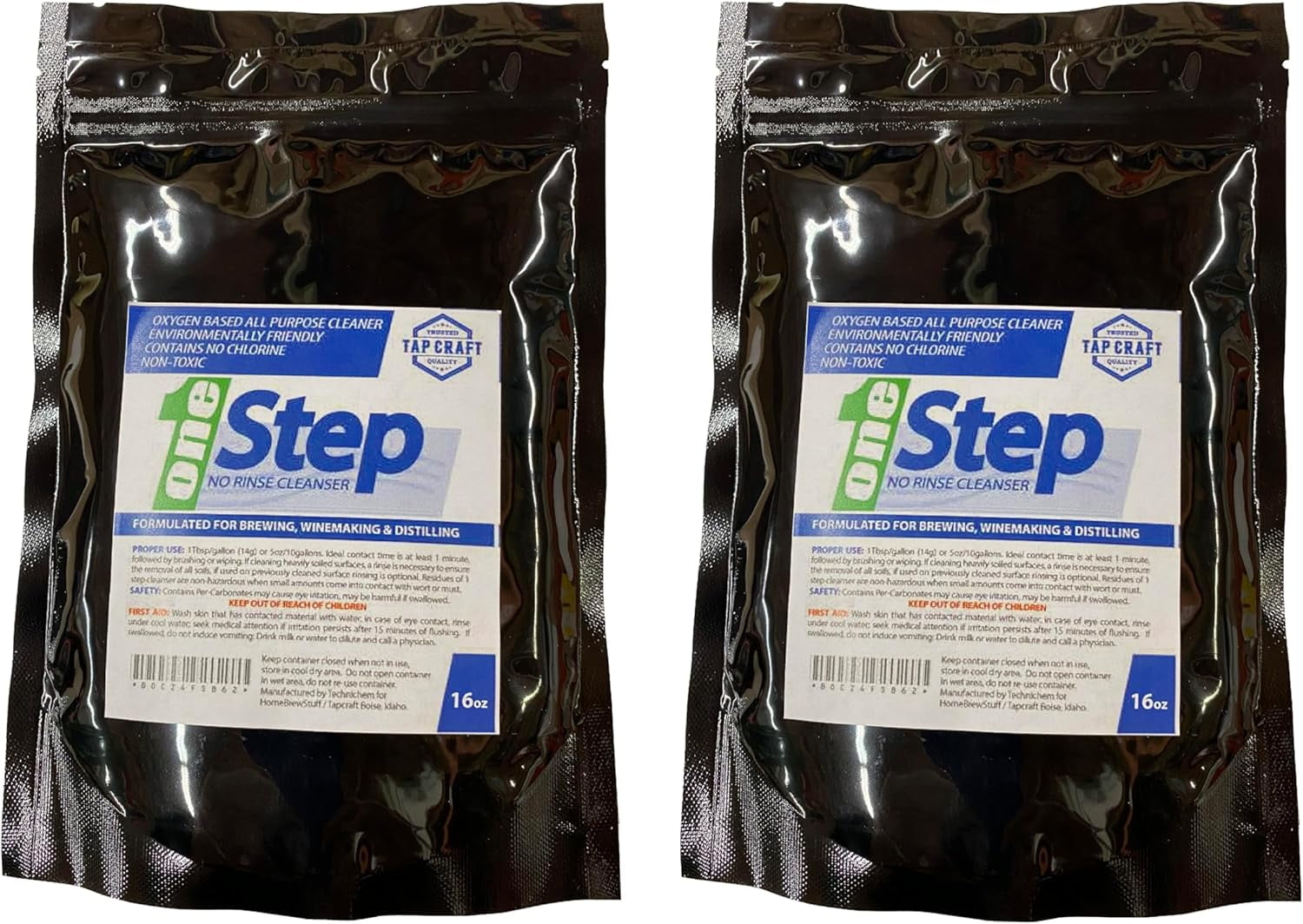 One Step No Rinse Cleaner - 1 Lb. (Two Pack) Homebrew - Walmart.com