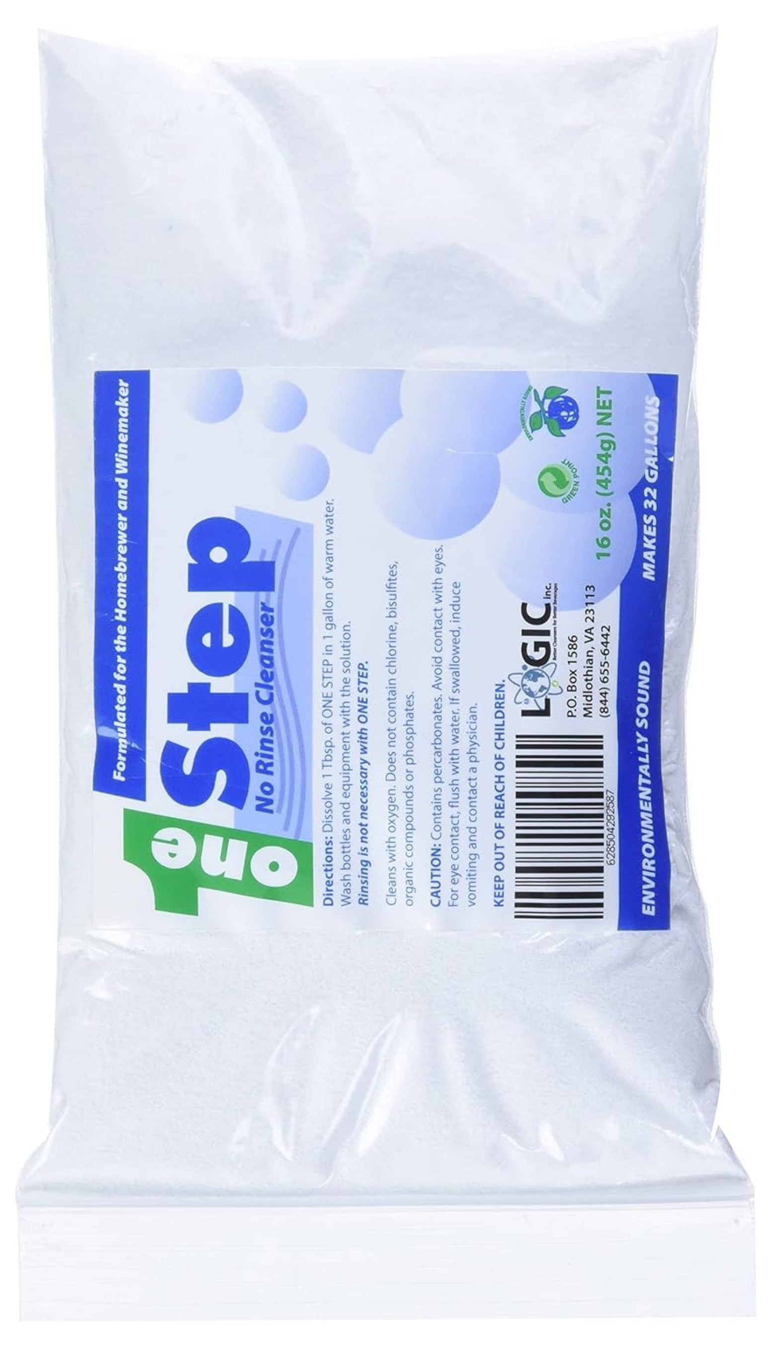 One Step No-Rinse Cleanser 16 OZ Cleaner, 2.5 Ounce (Pack of 1), White ...