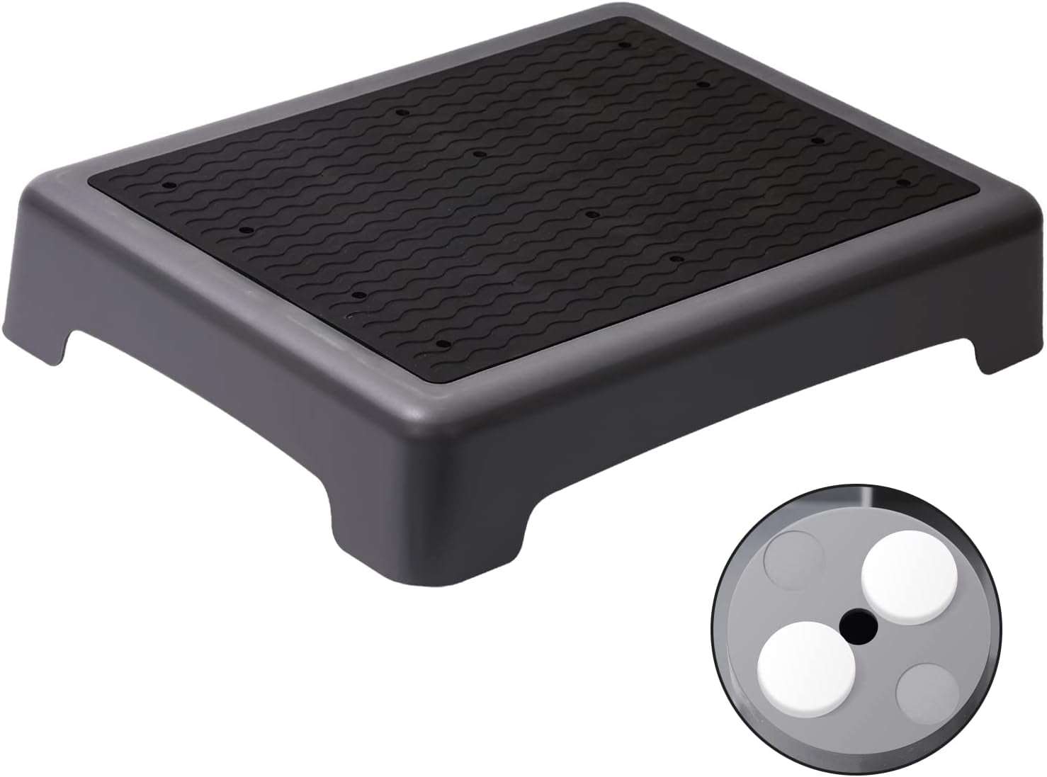 One Step Stool, Non-Slip Mobility Step Platform for Senior ＆ Adults ...