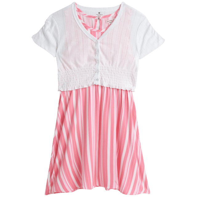 One Step Up Girls' Dress Set - 2 Piece Super Soft Ribbed Cardigan ...