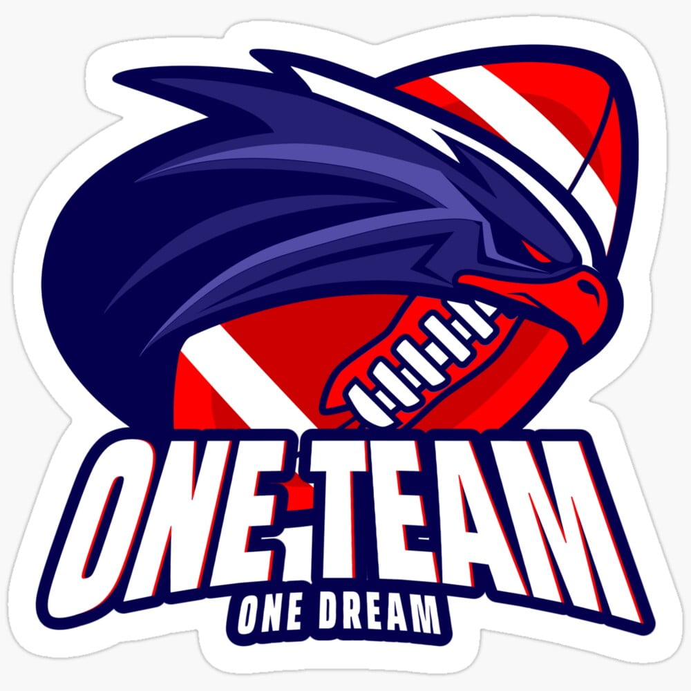 One Team One Dream American Football Sticker Baseball Sticker, Football ...