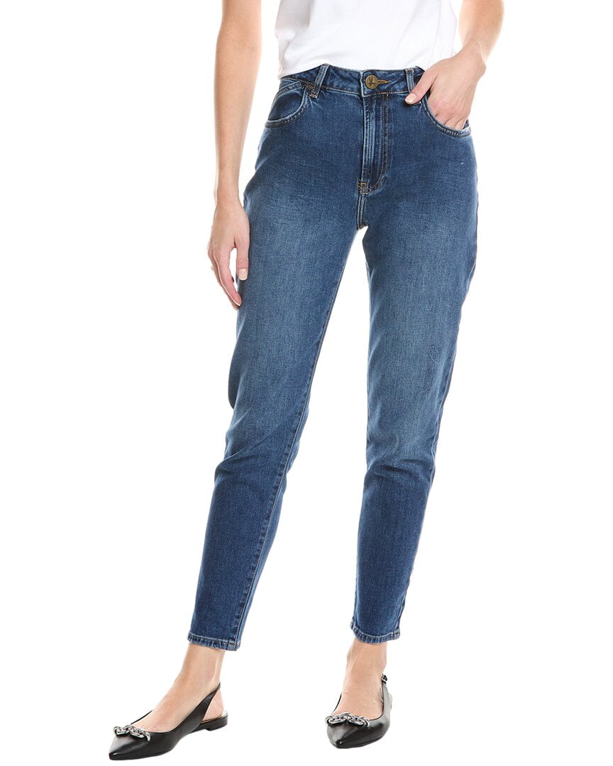 One Teaspoon womens Legends Power Blue High Waist Mom Jean, 26, Blue ...