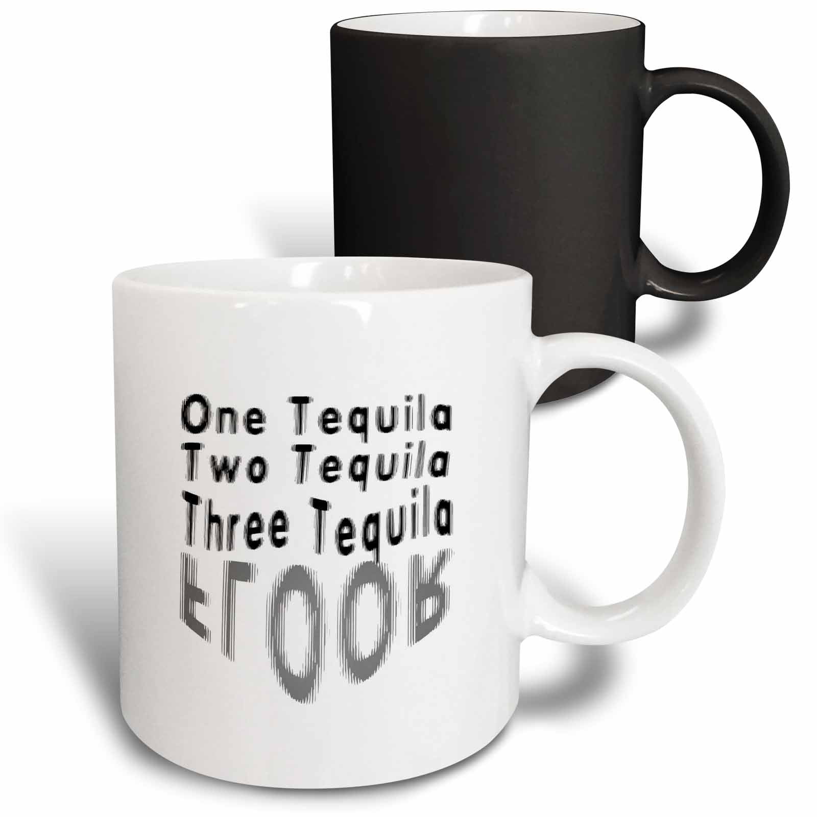 3drose, One Tequila Two Tequila Three Tequila Floor Blurred Text, 11oz ...