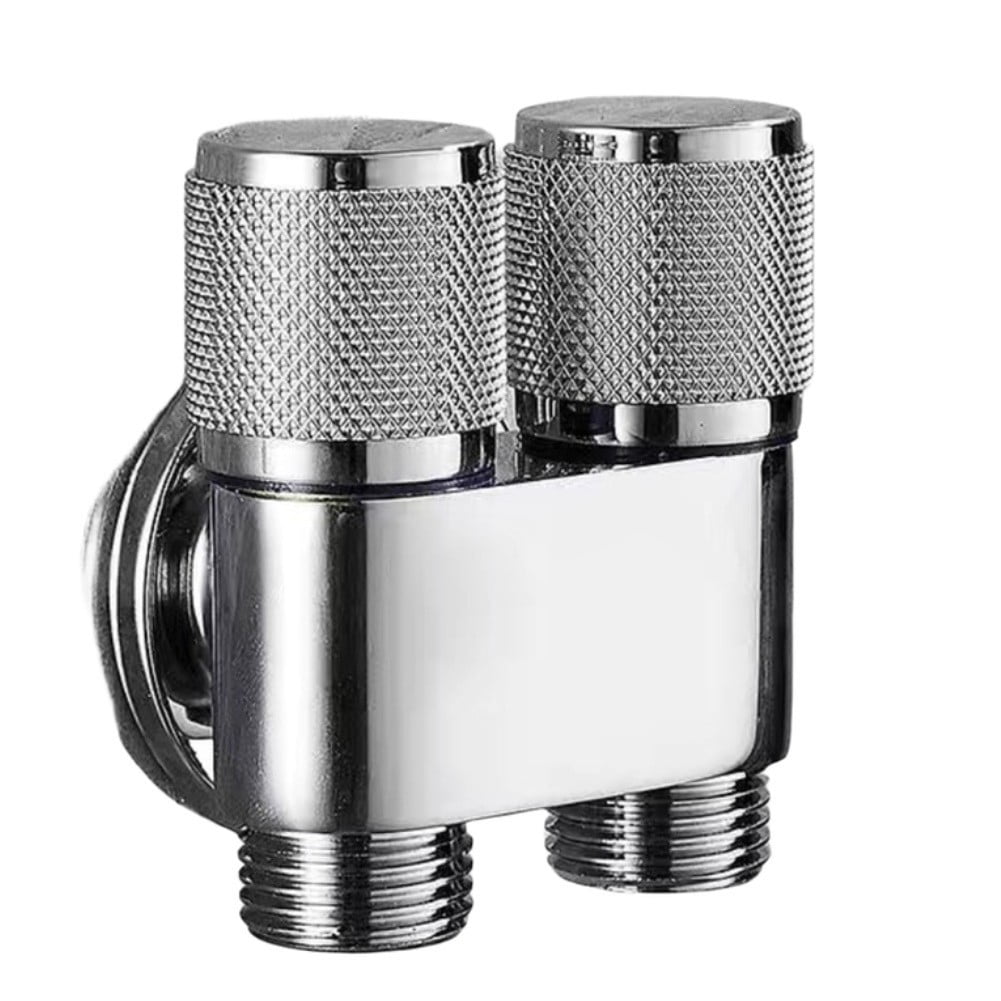 One To Two Water Angle Valve Dual Outlet Triple Connection Splitter ...