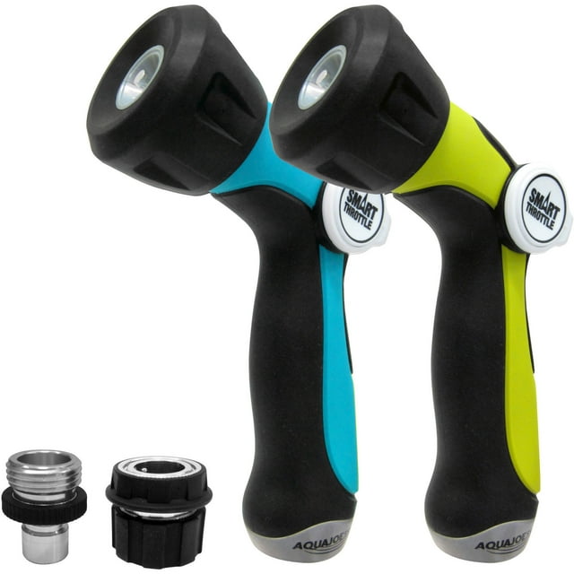 One Touch Adjustable Hose Nozzle (Jet, Cone, Mist and Off) with Smart ...