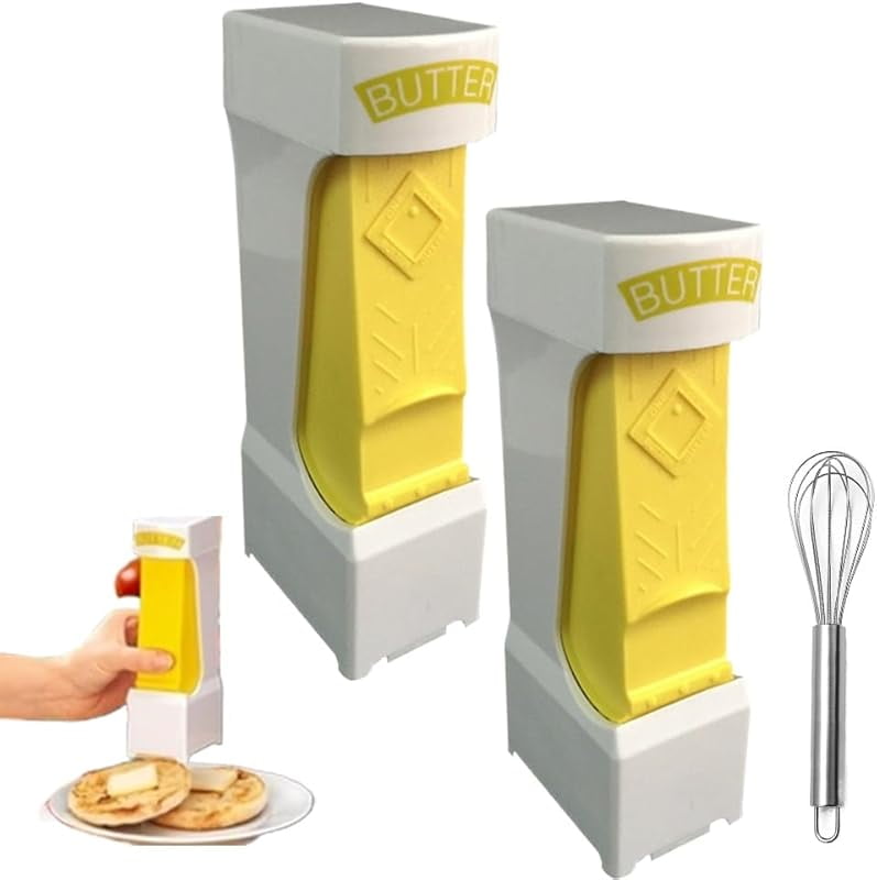 One-Touch Butter Cutter, One Button Butter Slicer and Storage Case ...