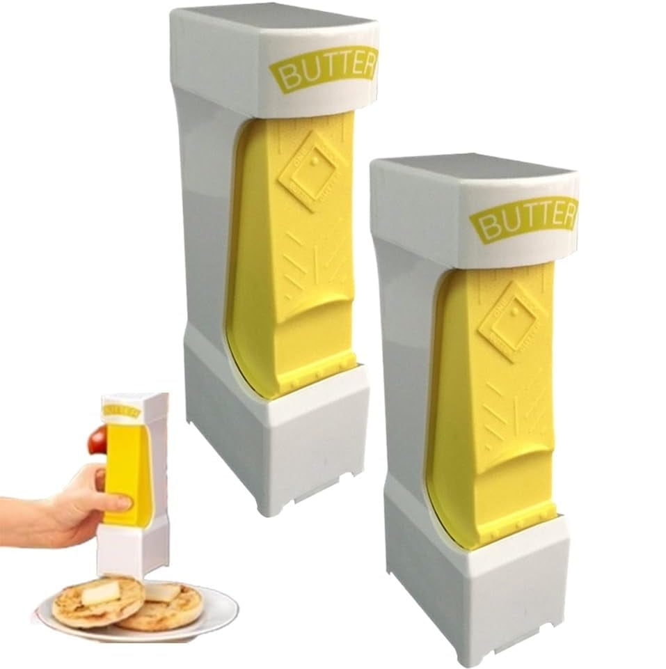 One-Touch Butter Cutter, One Button Butter Slicer and Storage Case ...