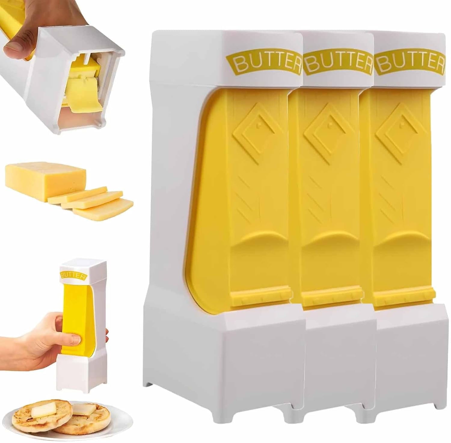 One-Touch Butter Cutter, Portable Butter Cutter Slicer Single Stick for ...
