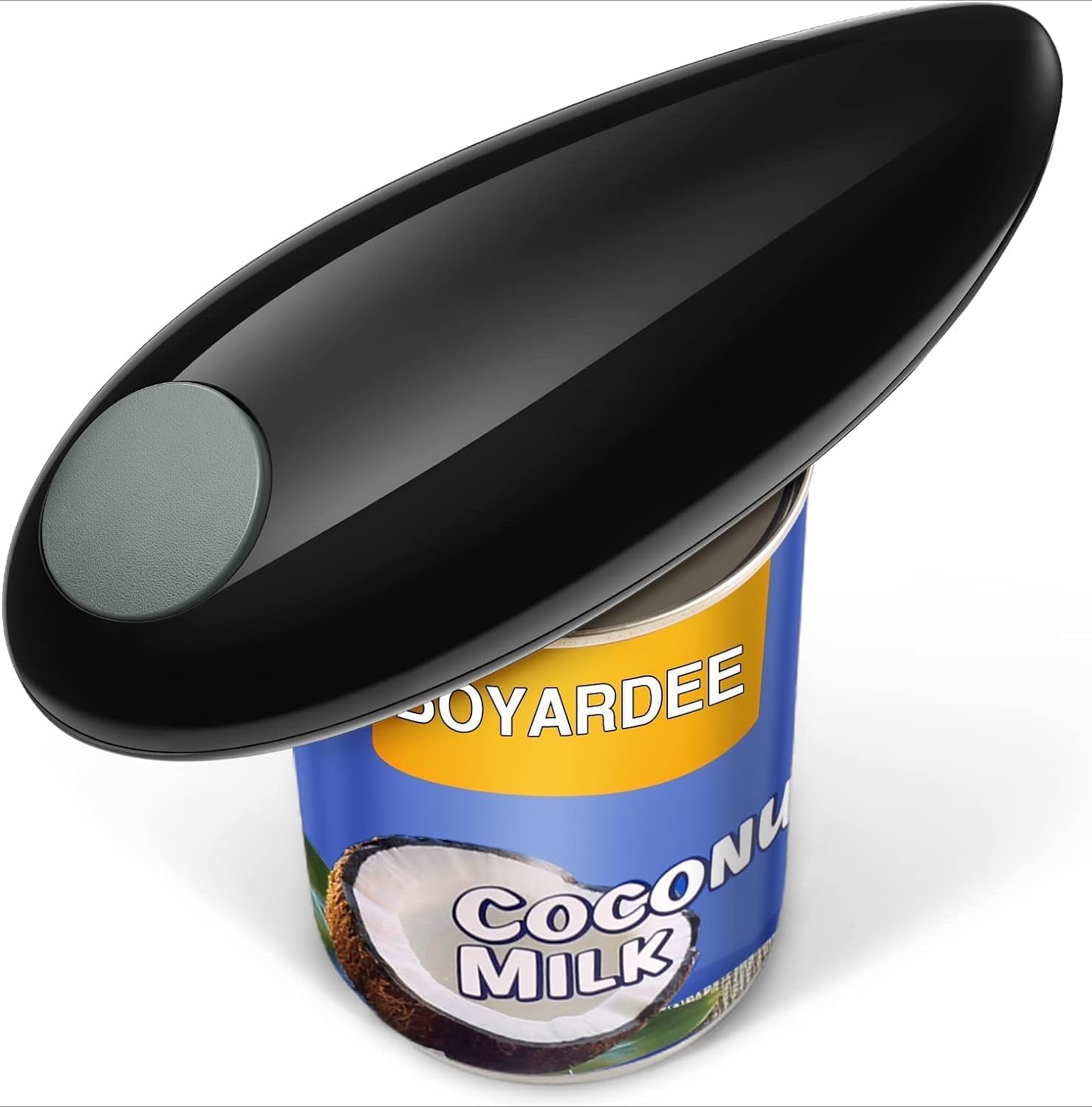 One Touch Electric Can Opener Easy Open Any Can Size with Smooth Edge ...