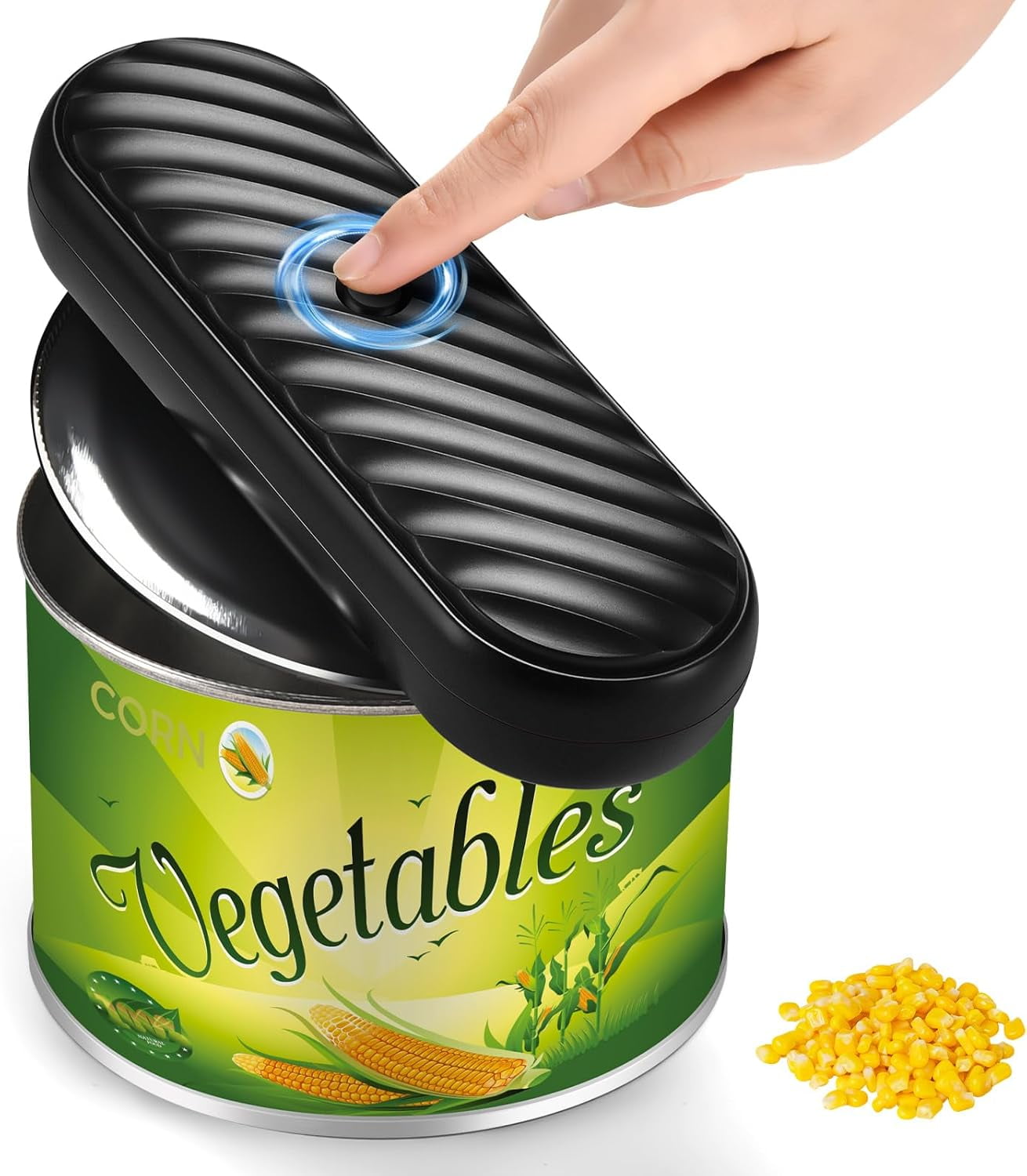 One Touch Electric Can Opener for Seniors - Rechargeable Hand Held ...