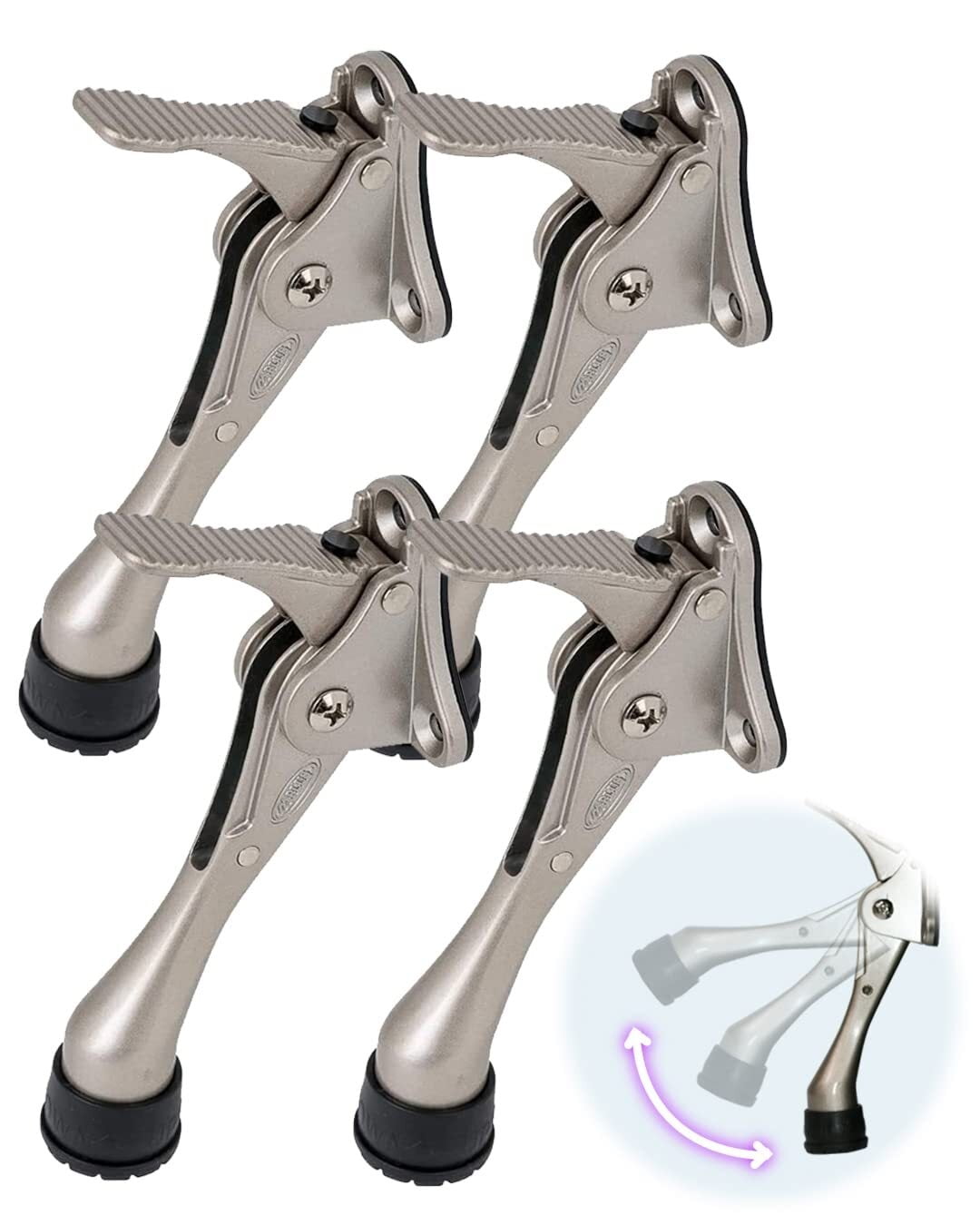 One Touch Kick Down Door Stop, Door Stop, Heavy Duty Door Stop, Door ...