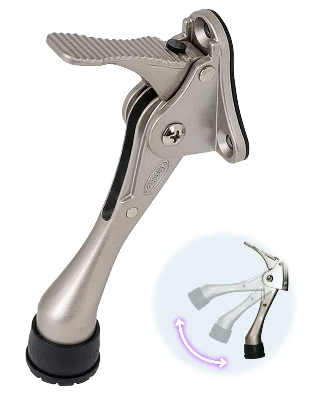 One Touch Kick Down Door Stop, Door Stop, Heavy Duty Door Stop, Door ...