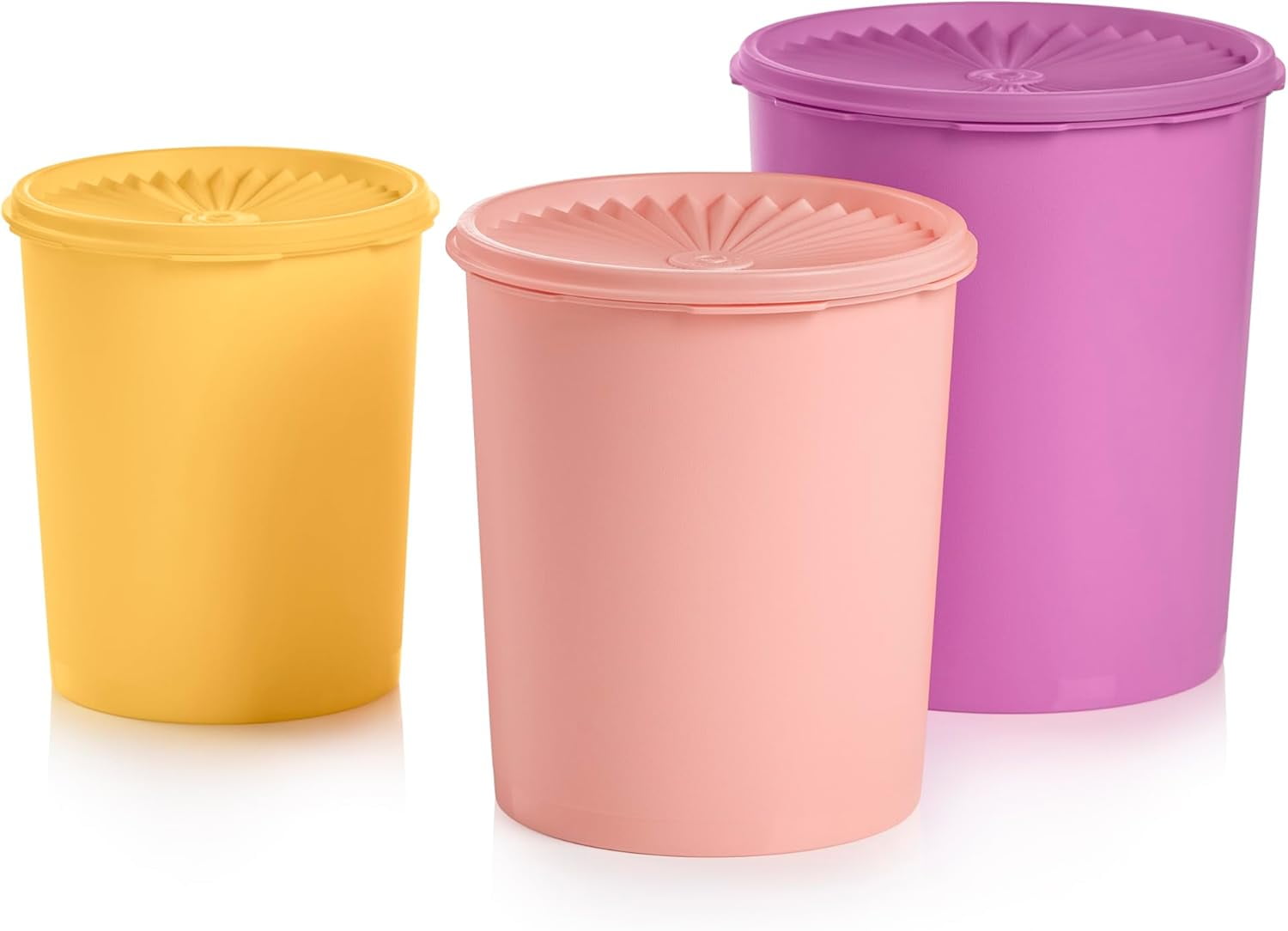 One Touch Reminder Canisters Food Storage Set - Dishwasher Safe & BPA ...