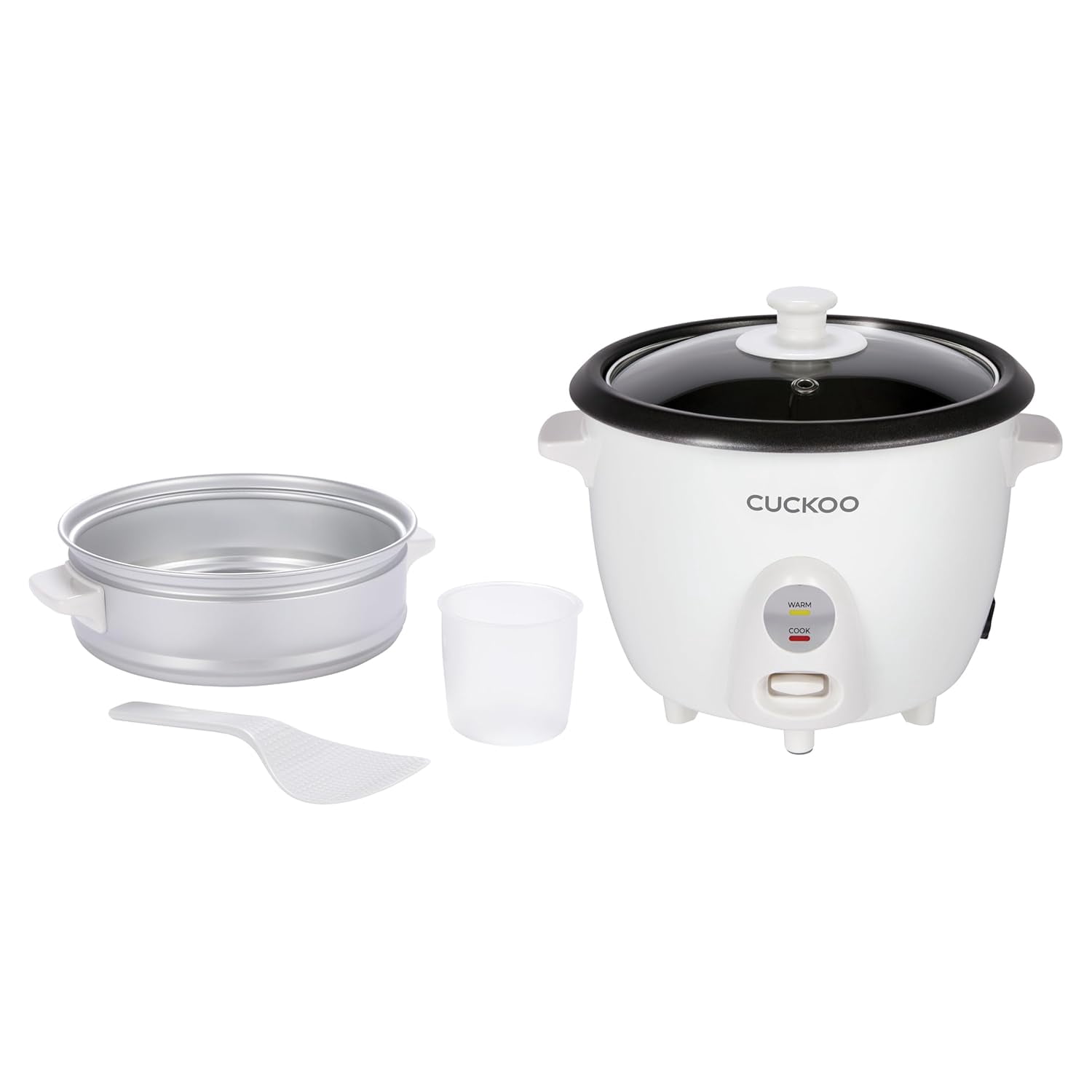 One Touch Rice Cooker 12-Cup Cooked, Small & Warmer with Steamer Tray ...