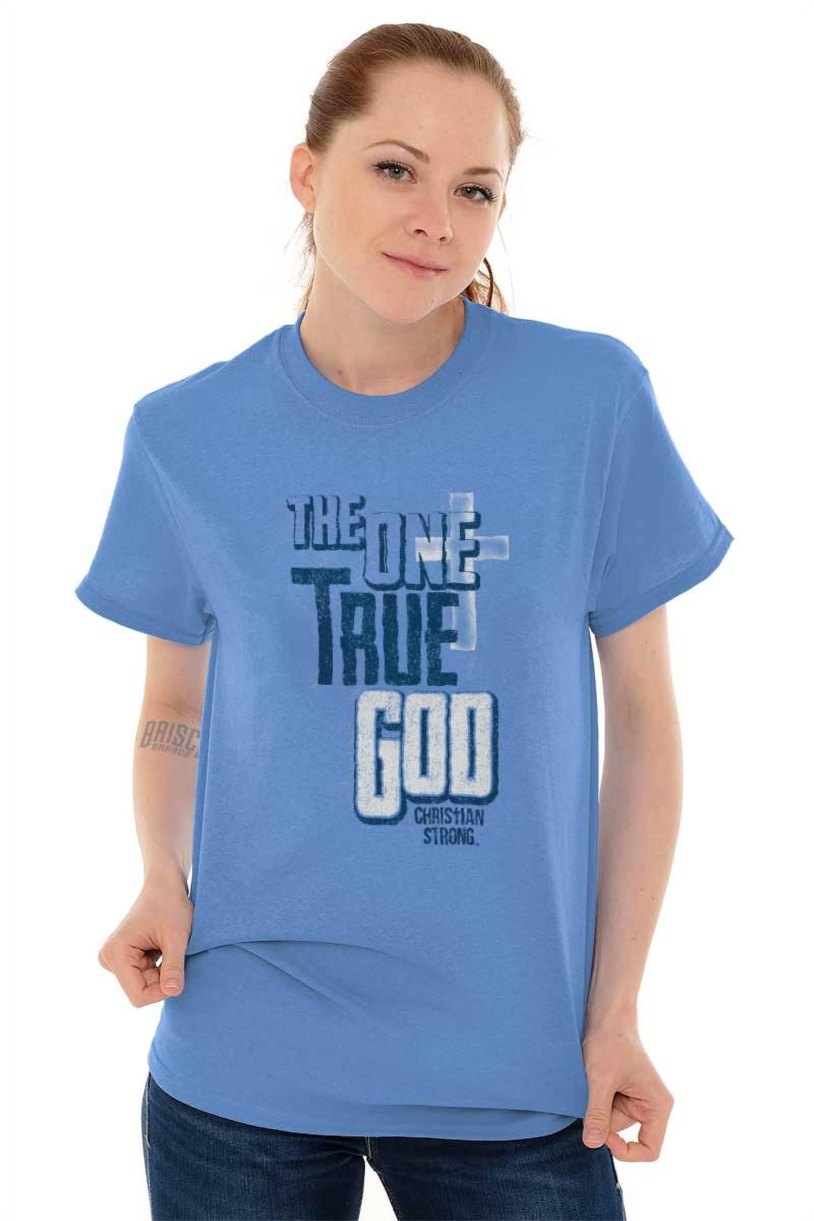 One True God Christian Cross Men's Graphic T Shirt Tees Brisco Brands M ...