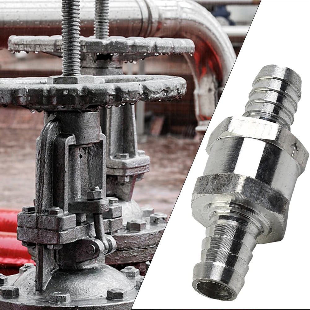 One-Way 12mm Valves Aluminium Alloy Fuel Non Return Check Valve Non ...