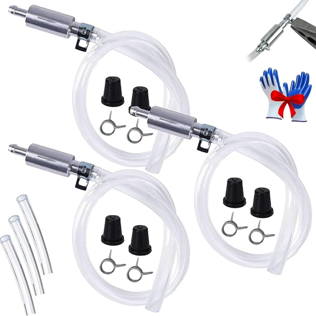 One Way Break Bleeder Valve, Tube Bleeding Tool Kit for Car Motorcycle ...