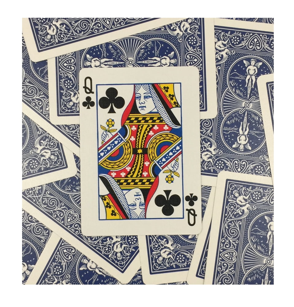 One Way Forcing Deck for Magic Tricks, Blue Queen of Clubs - Walmart.com