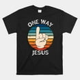 One Way Jesus People Christian Revolution Finger Up Shirt - Walmart.com