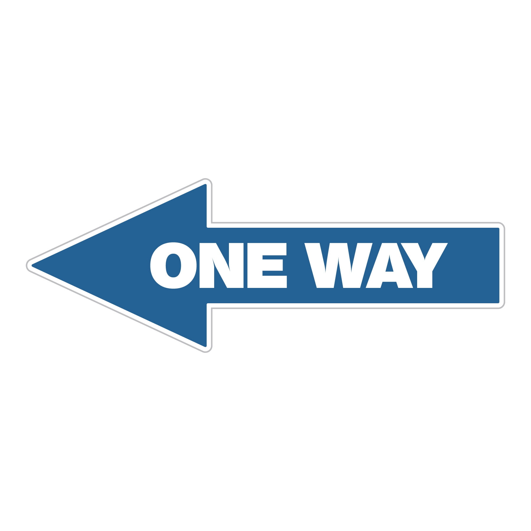 One Way Left Facing Arrow Floor Decal - Walmart.com
