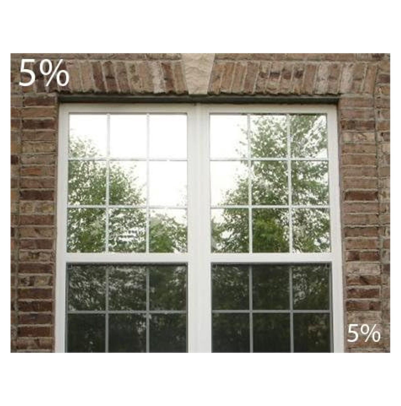 One Way Mirror Film with Nightime Vision 5% VLT (24" Wide) (24" x 3ft ...