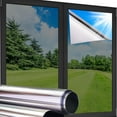 One Way Privacy Window Film,Reflective Home Glass Mirror Tint See Out Not in,Heat UV Blocking ...
