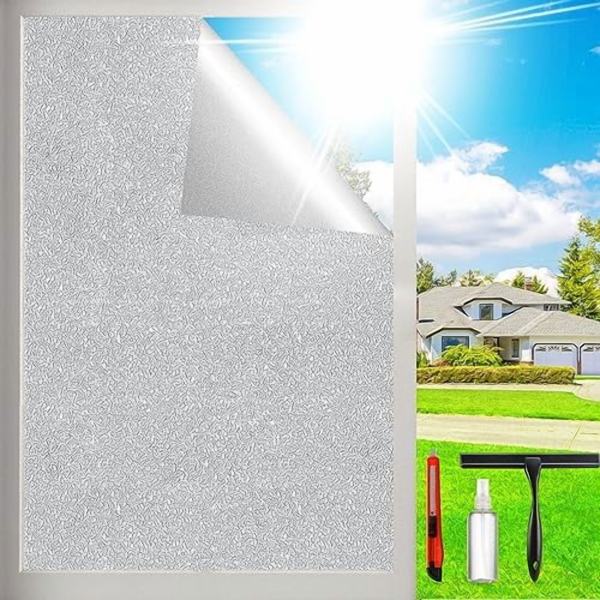 One Way Privacy Window Film Sun Blocking, Heat Blocking Window Tint for ...
