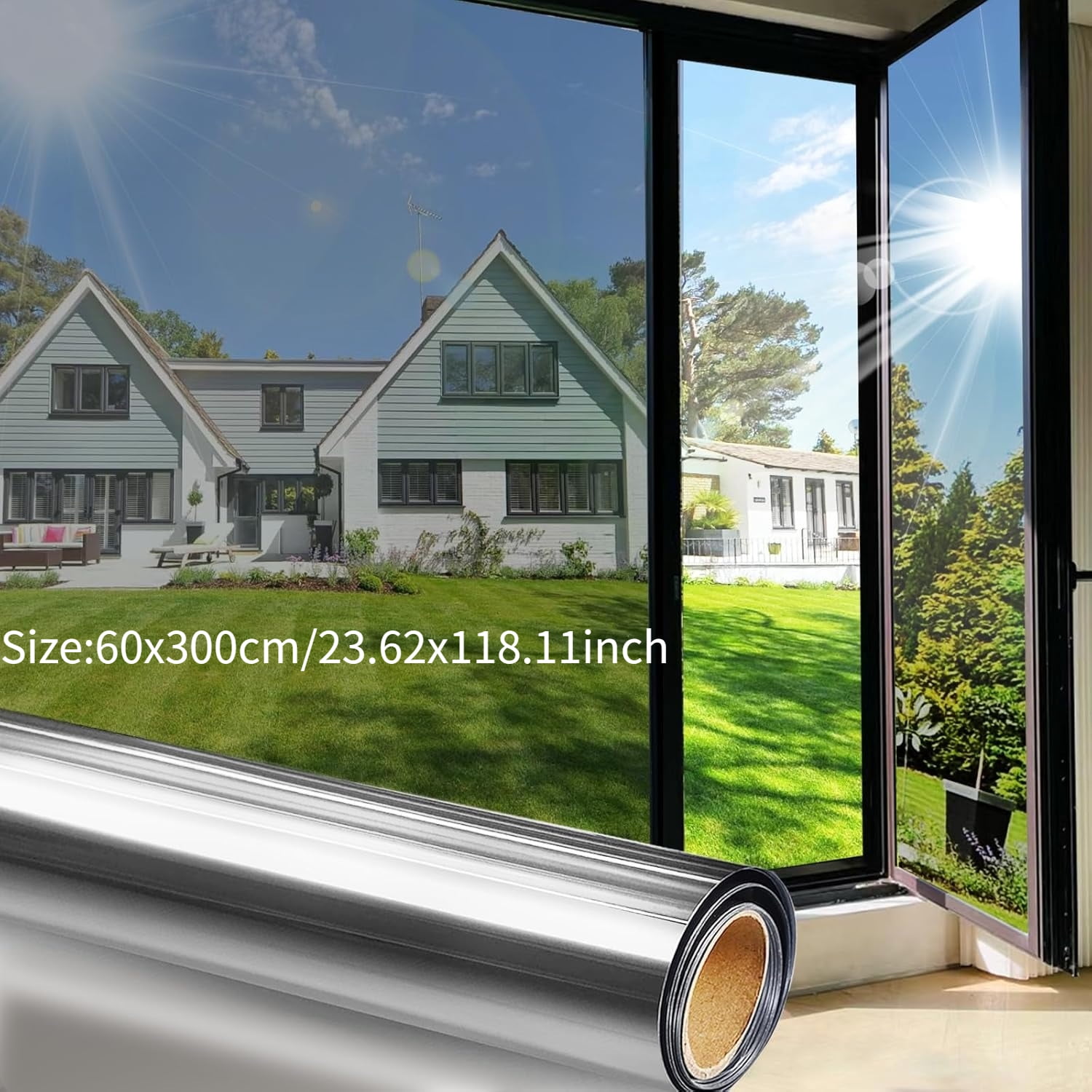 One Way Privacy Window Film, UV Blocking Window Film, Privacy Film for ...