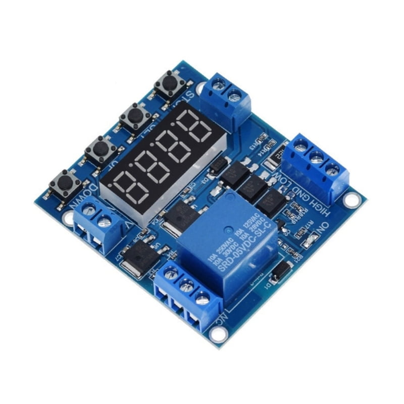 One Way Relay Module Delayed Power Off Voltage Upper and Lower Limit Detection Cycle Timing ...