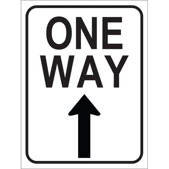 One Way Right Arrow Up Sign Metal Tin Sign Caution Danger Safety ...