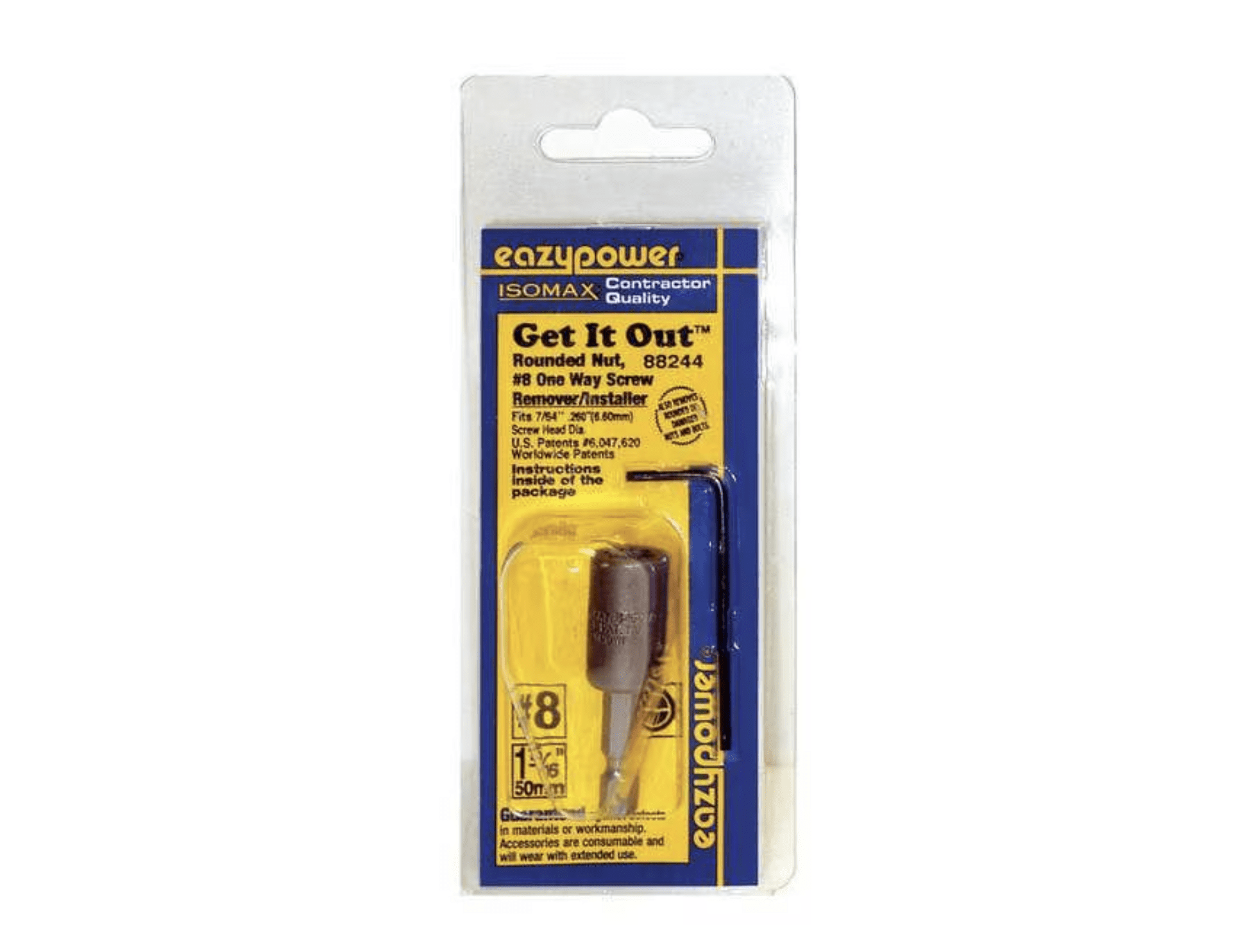 Eazypower One Way Screw Remover No.8 - Insulated, M2 High Speed Steel ...