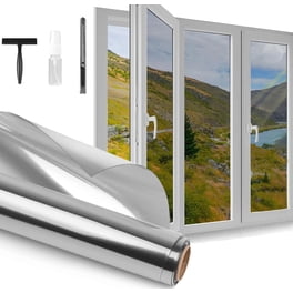 Reflective Window Tint Black Mirrored Window Films WSYW 35.4x78.7 Inch ...