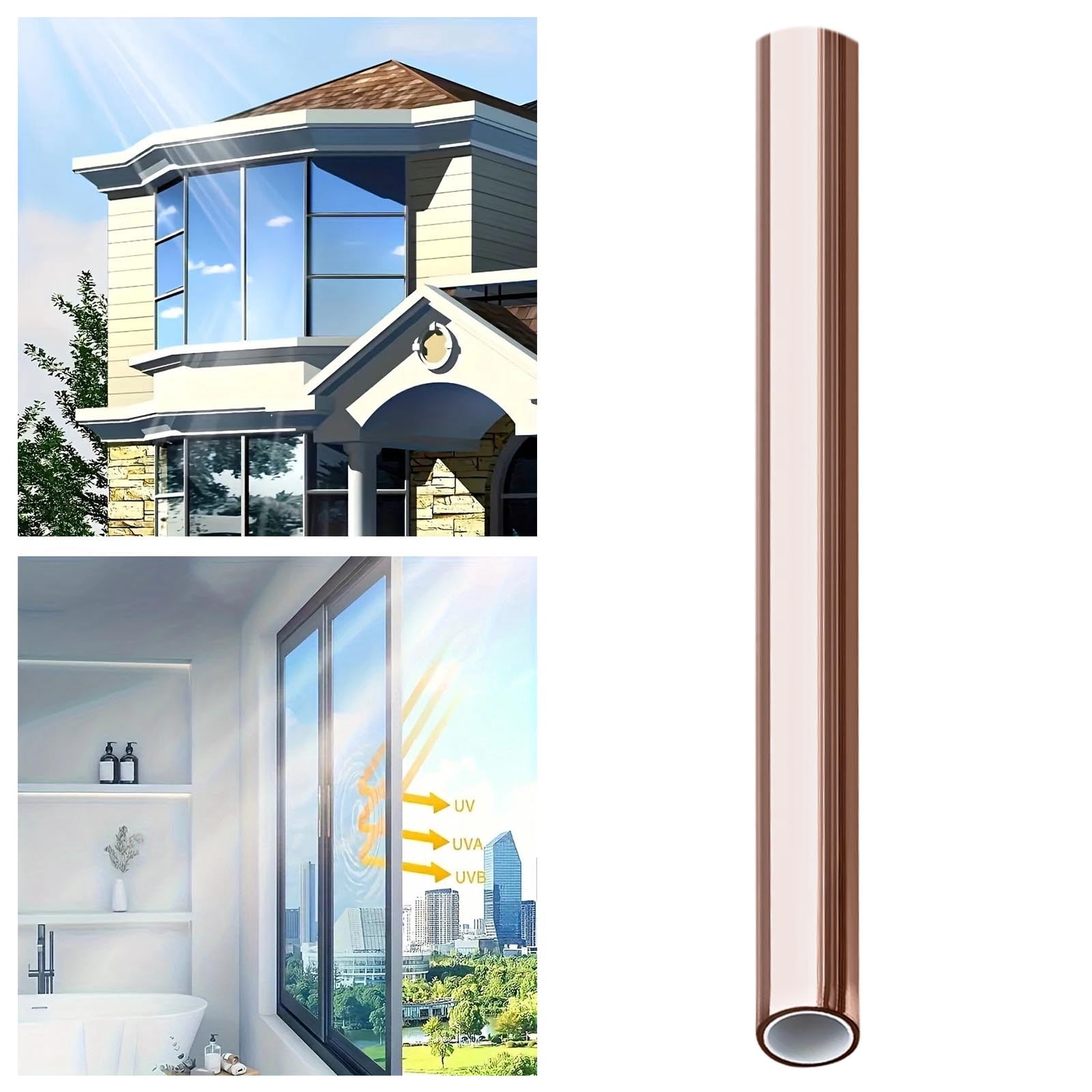 One Way Window Film Privacy,Window Film One Way Sun Blocking Reflective ...