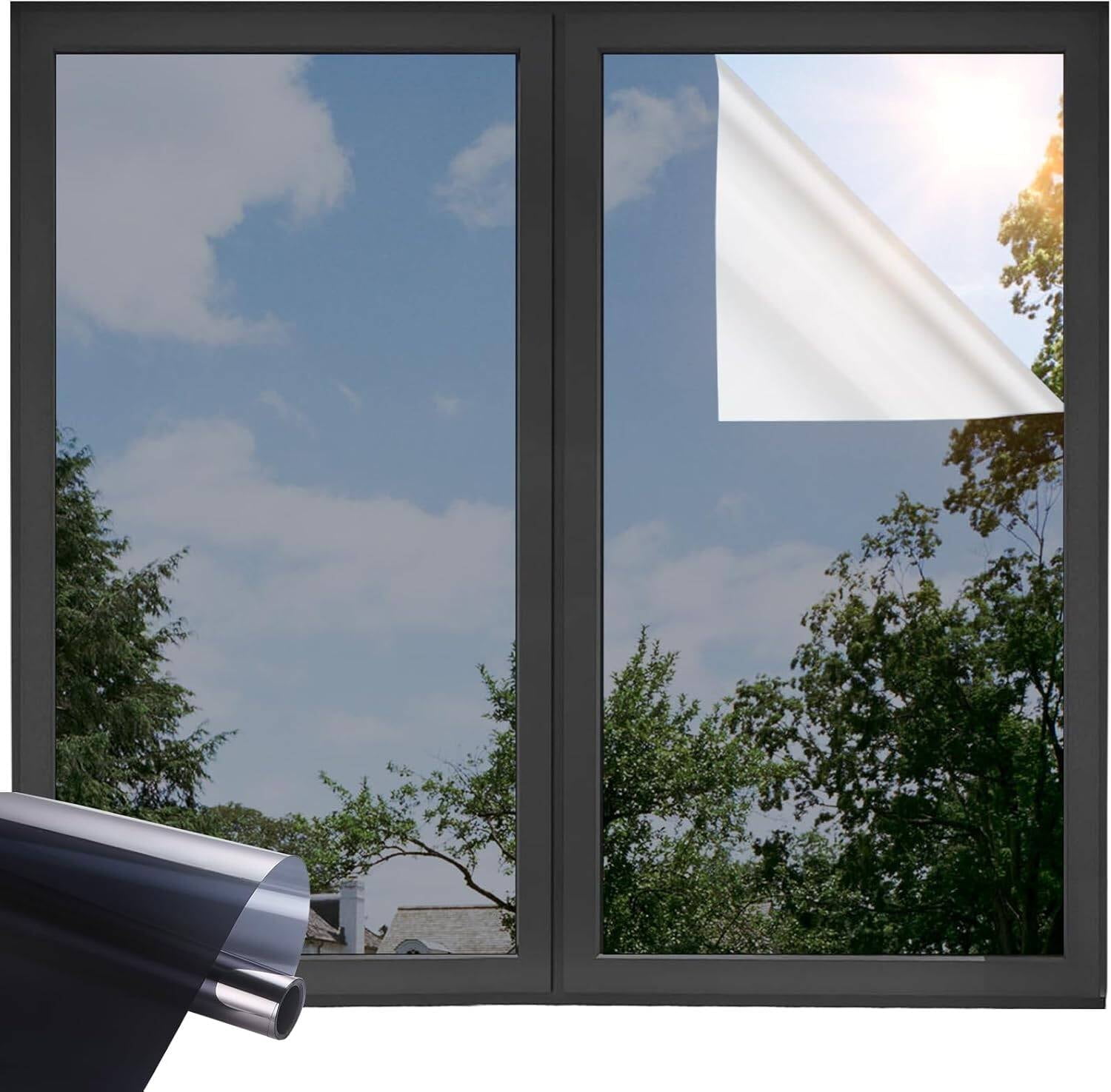 One Way Window Privacy Film, Sun Blocking Anti UV Reflective Static ...