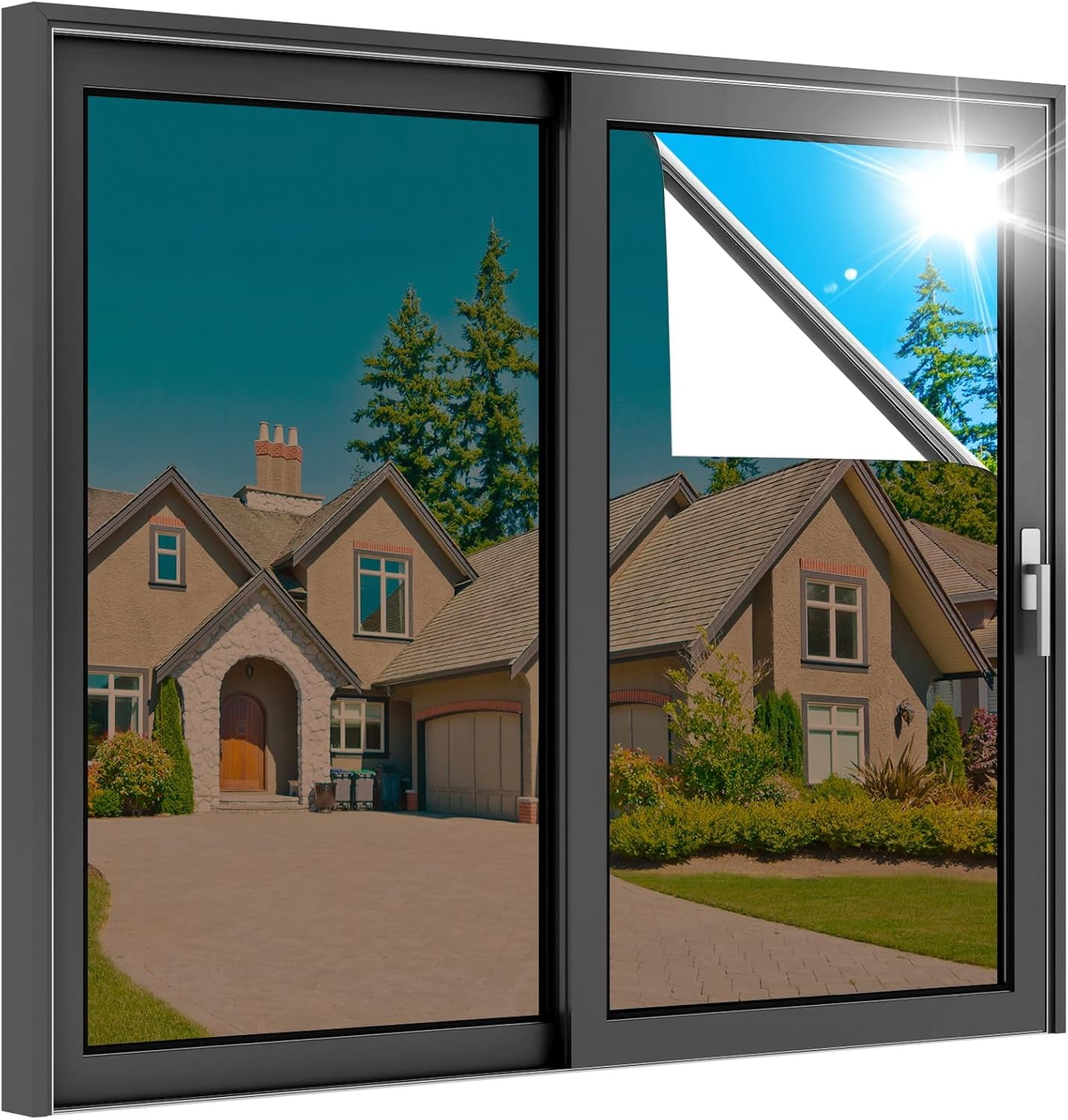 One Way Window Privacy Film, Window Tint for Home, Reflective Heat ...