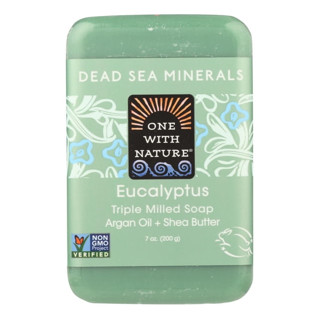 One With Nature Dead Sea Minerals Triple Milled Bar Soap - Eucalyptus ...