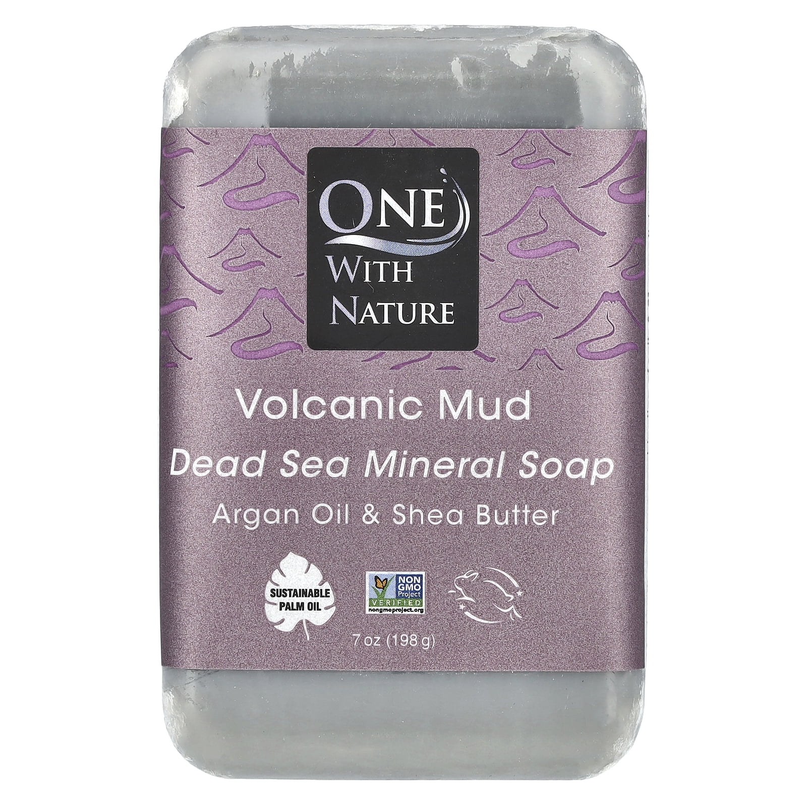 One With Nature Dead Sea Spa Volcanic Mud Mineral Soap - Walmart.com