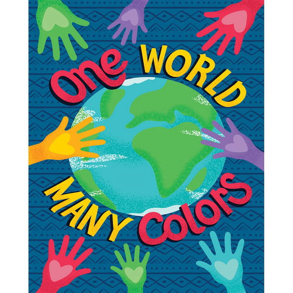 One World Many Colors Poster - Walmart.com