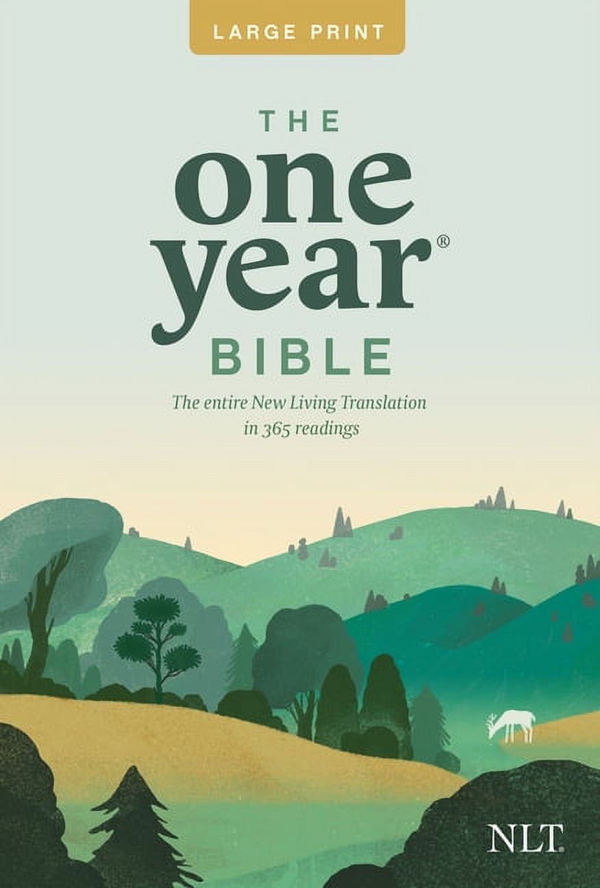 One Year Premium Slimline Bible-NLT-Large Print 10th Anniversary ...
