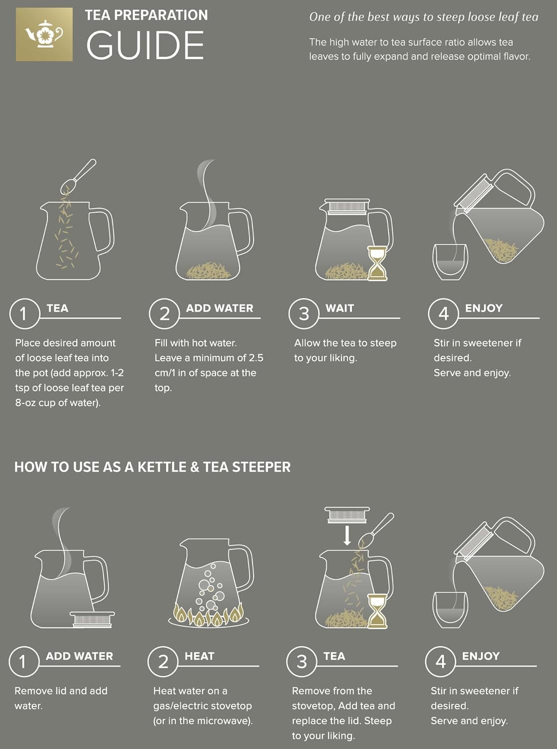 One-button tea brewing machine, two-in-one teapot and kettle, stainless ...